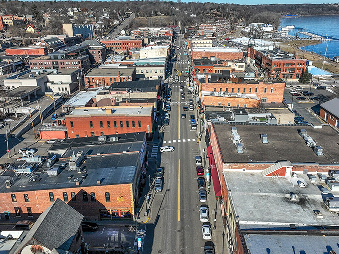 From this bird's-eye perspective, Stillwater looks like a masterpiece painted by Mother Nature herself.
