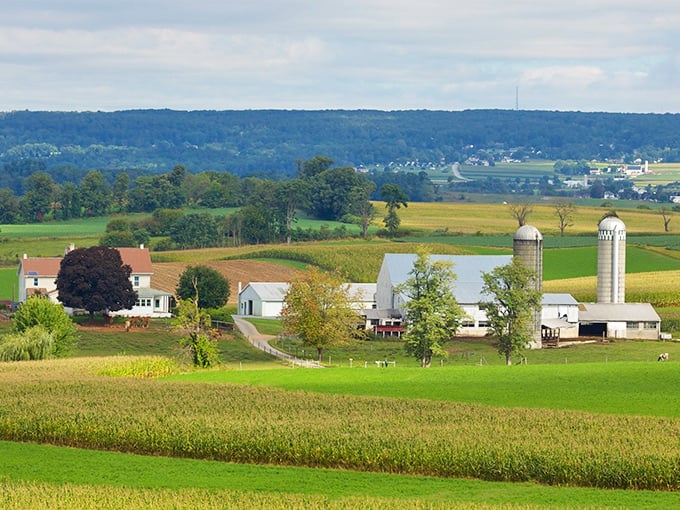 Strasburg's rolling farmland looks like it was designed by the world's most meticulous landscaper. Mother Nature really outdid herself here!