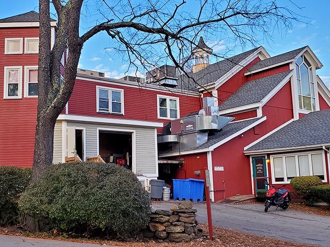 The Sturbridge Porterhouse stands out with its bold red barn-style charm &mdash; a hint that what&rsquo;s inside is as hearty and comforting as it looks.