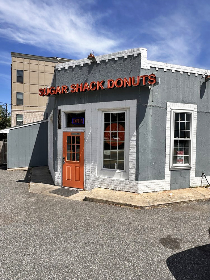 This gray-and-orange corner shop may look modest, but what&rsquo;s inside is pure sugar-coated magic.