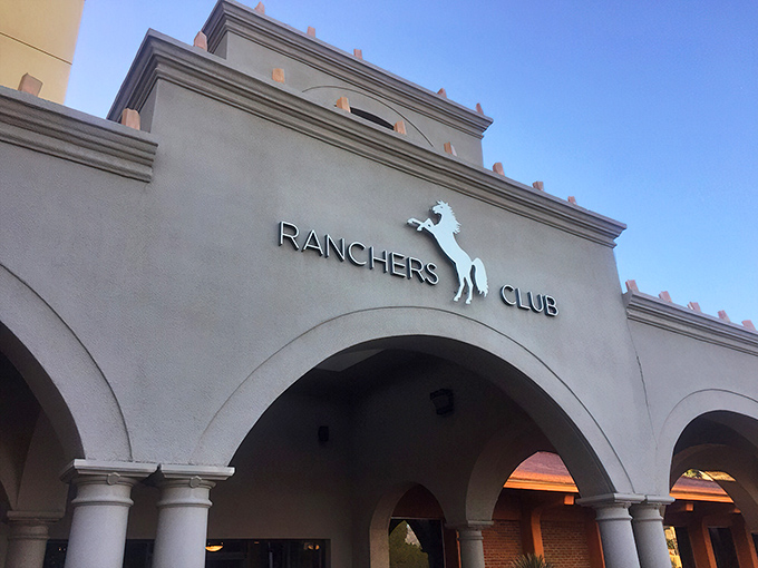 That white horse silhouette isn't just for show&mdash;it's galloping toward your next memorable meal. Ranchers Club keeps it classy!