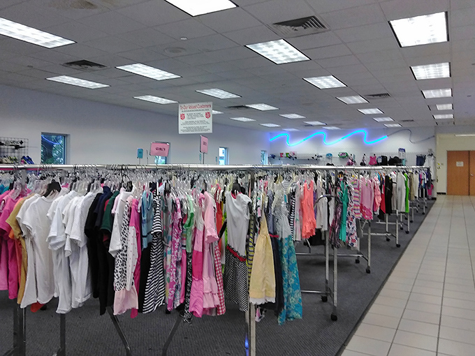 Endless racks of possibilities stretch before you like a clothing lover's version of heaven.