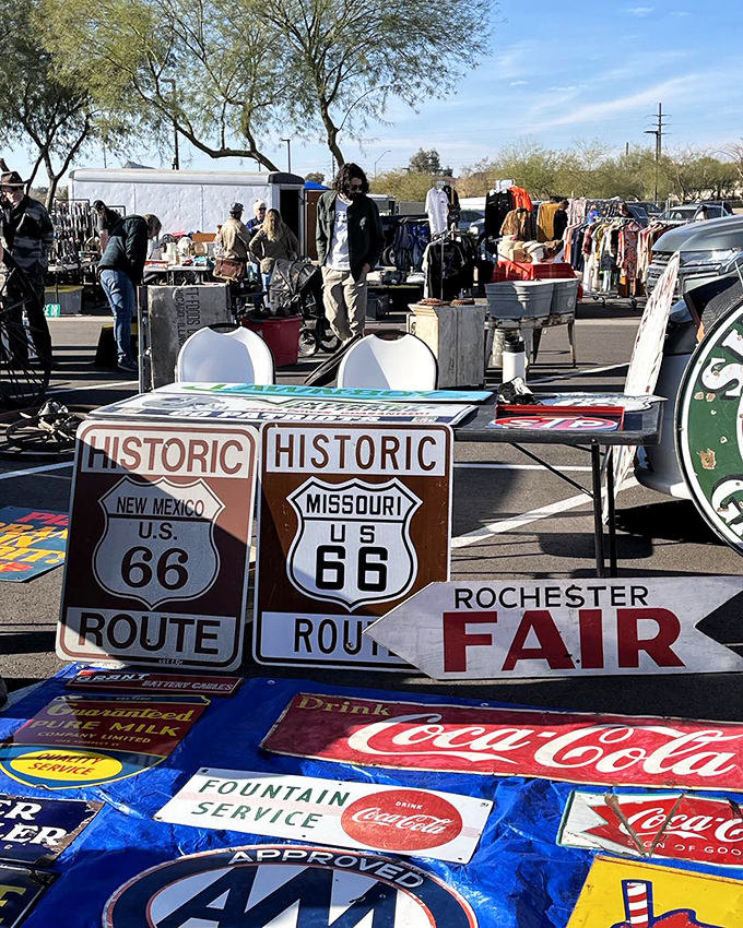Route 66 signs and Coca-Cola memorabilia &ndash; Thieves Market is where America's nostalgic past gets a second life.
