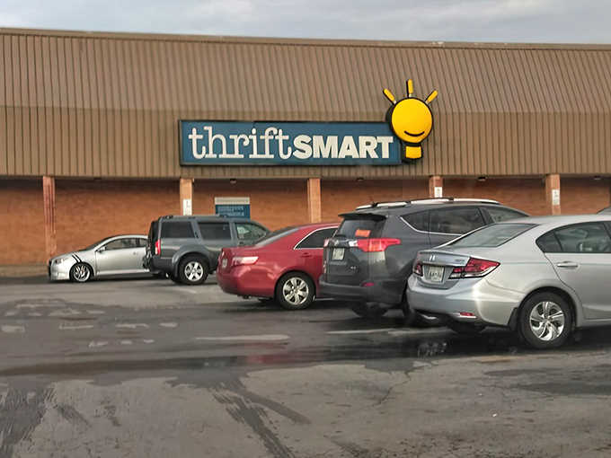 That parking lot tells the story - ThriftSmart draws crowds like biscuits draw gravy.