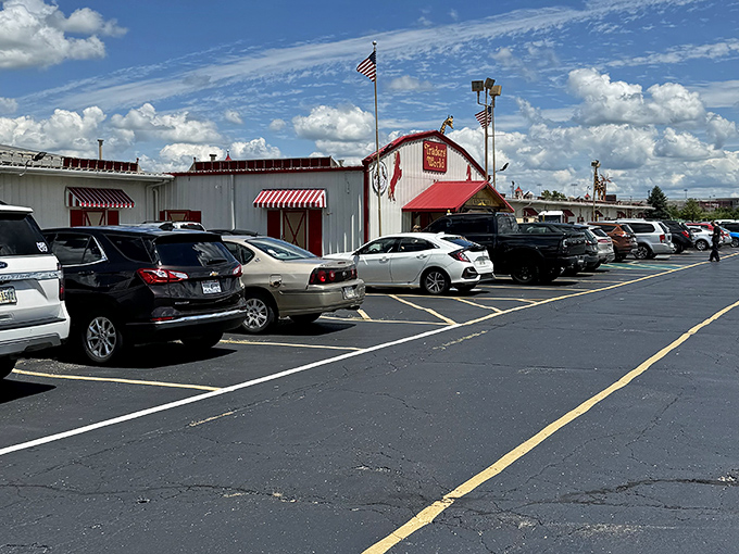The busy parking lot tells the story - when deals this good exist, word spreads fast.