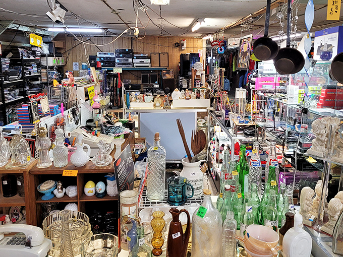 Inside Uncle John's, every shelf tells a story. This glass-filled wonderland is where collectors' dreams come true.