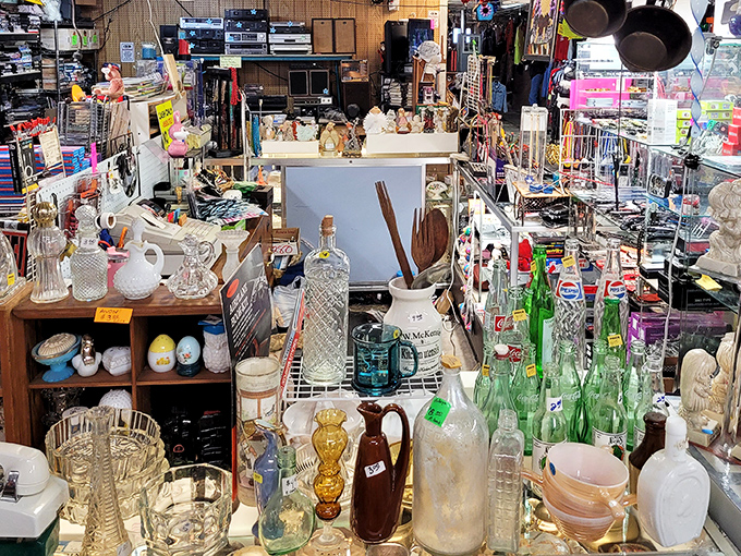 Inside these walls, yesterday's treasures become tomorrow's family heirlooms - the circle of flea market life.