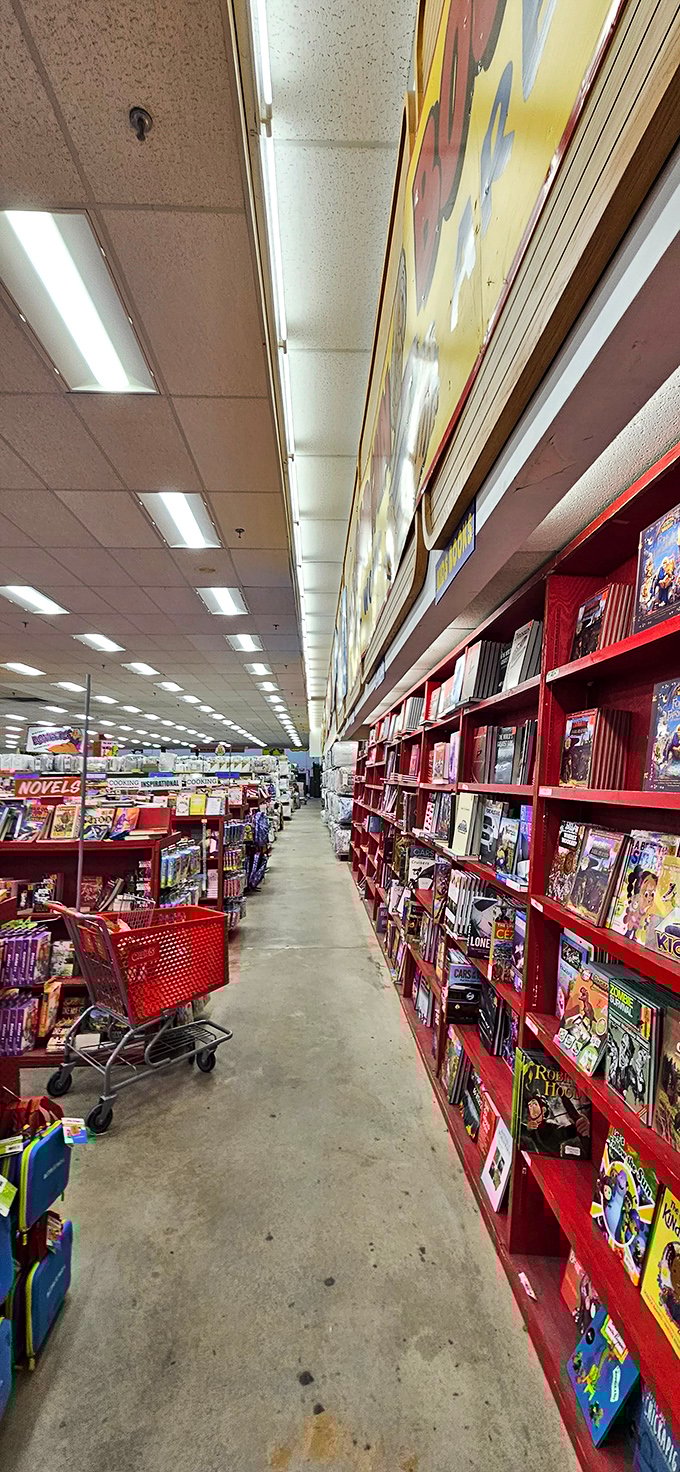 The book section&mdash;where bestsellers go for their second act and bibliophiles can stock up without the guilt of full retail prices.