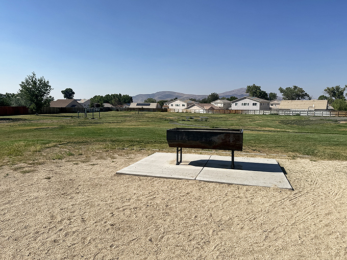 Wide open green spaces where your grandkids can actually run around without you worrying about traffic or crowds&mdash;remember when parks looked like this?