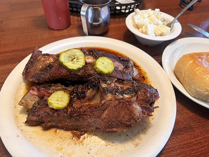 Behold the star attraction! These ribs don't just fall off the bone&mdash;they practically leap into your mouth with smoky enthusiasm.