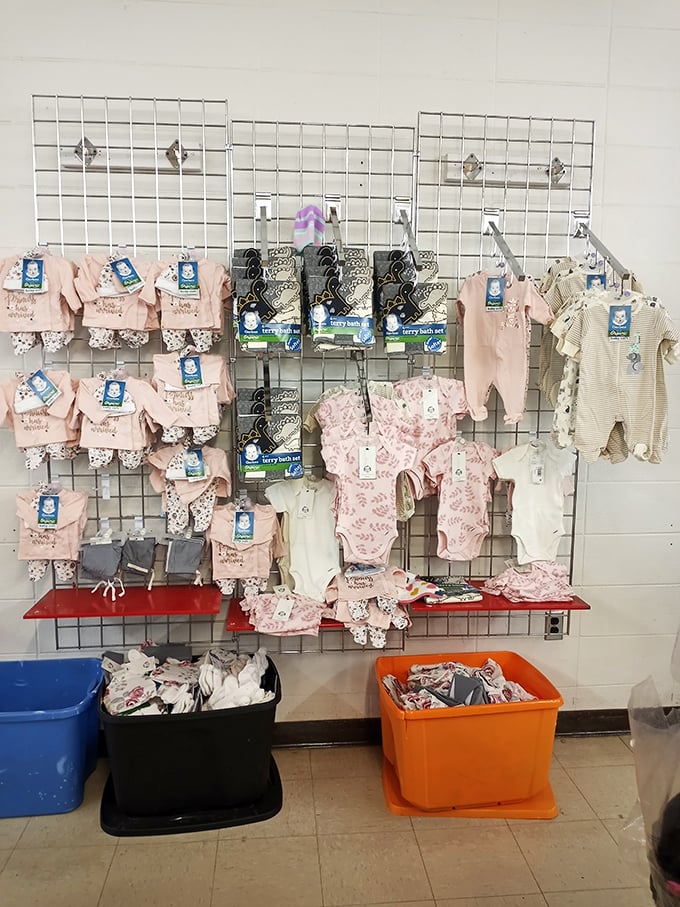 Baby clothes heaven where tiny outfits await their next adventure. Grandparents, prepare your credit cards &ndash; resistance is futile!