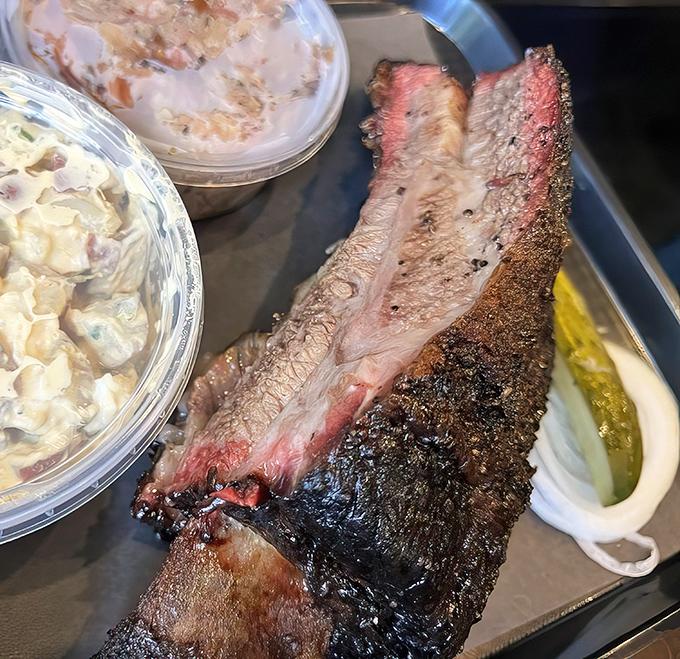This isn't just brisket&mdash;it's a smoke-kissed masterpiece with a bark so perfect it deserves its own appreciation society.