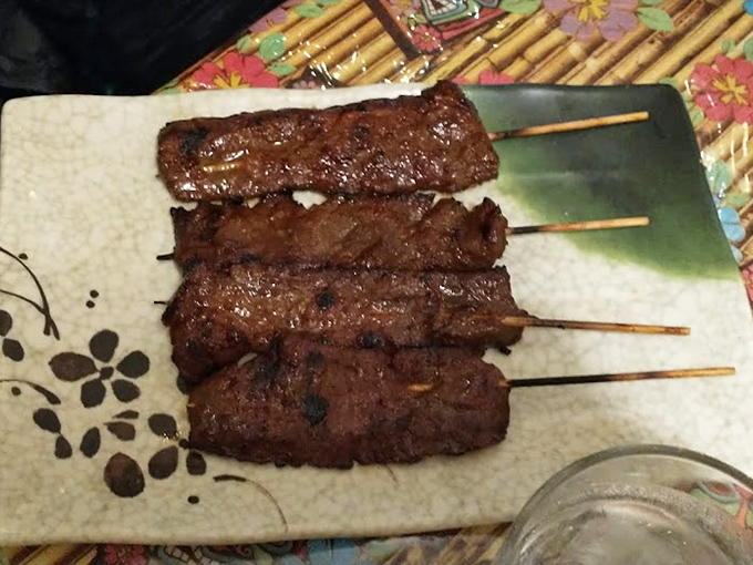 These beef skewers aren't just appetizers—they're meat lollipops for grown-ups, with a marinade so good you'll be tempted to drink it.