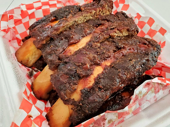 These beef ribs aren't just dinner&mdash;they're prehistoric monuments to smoke and patience. Fred Flintstone would approve.