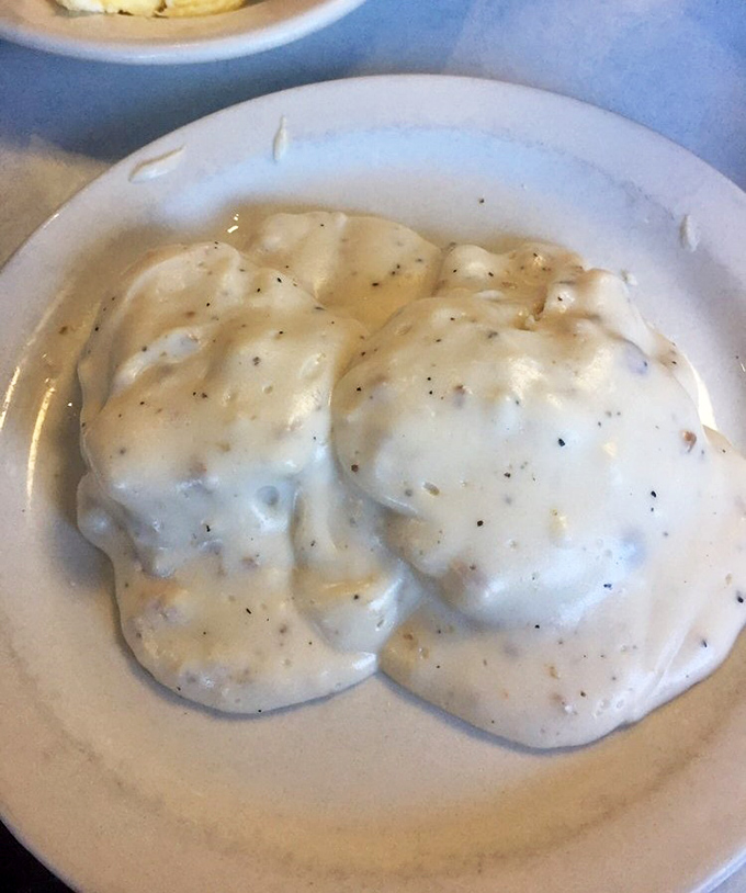 These biscuits and gravy aren't just breakfast; they're a Southern hug on a plate, creamy and soul-satisfying.
