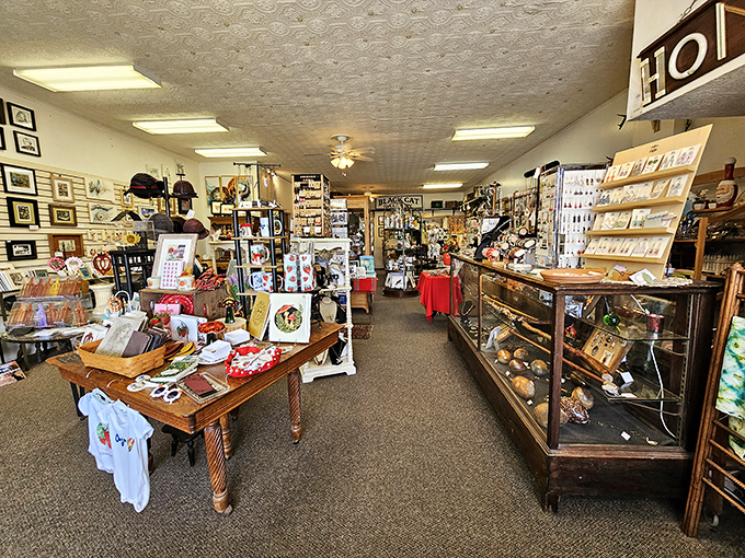 Inside this antique shop, treasures wait to be discovered like plot twists in a mystery novel. One person's castoff is another's conversation piece.