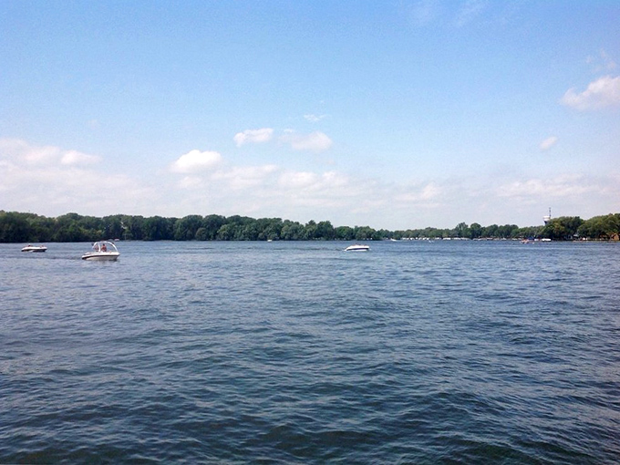 Summer boating on Black Hawk Lake&mdash;where "rush hour" means two boats passing each other with friendly waves. The only traffic jams involve deciding who gets the last sandwich.
