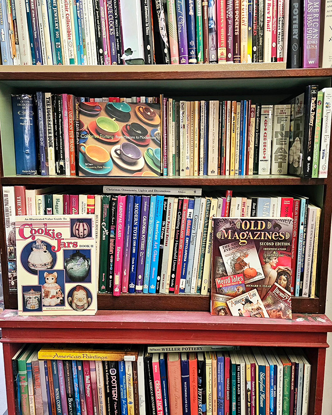 Cookie jars and old magazines share shelf space like old friends at a high school reunion &ndash; each with stories that get better with age.