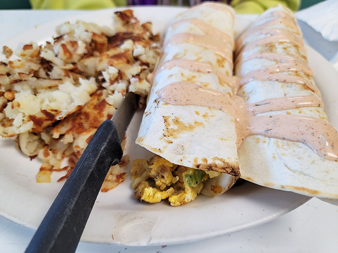 Behold the breakfast burrito that could feed a small village – or one very happy Nebraskan.