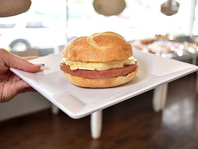 Behold the humble hero of Bread Pete&mdash;a perfectly executed breakfast sandwich where the Kaiser roll is the unsung star of this morning masterpiece.