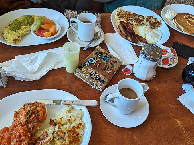 Breakfast spread that would make your grandmother proud&mdash;colorful omelets, crispy hash browns, and pancakes that deserve their own ZIP code, all washed down with bottomless coffee.