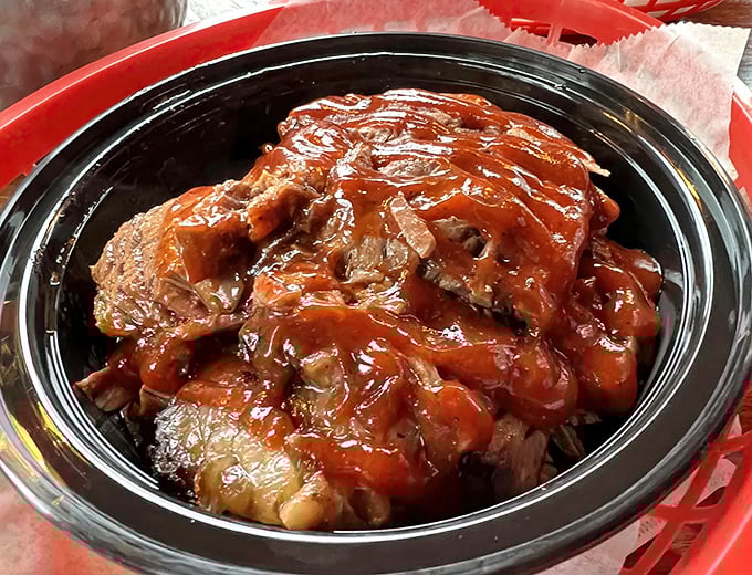 Glistening with sauce and sporting that telltale smoke ring, this brisket isn't just dinner&mdash;it's edible evidence that Connecticut understands Southern BBQ.