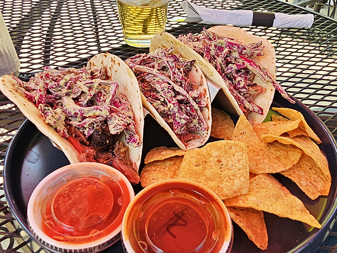 Taco Tuesday just got smokier! These brisket tacos with purple slaw are what happens when Texas meets Michigan for a delicious cross-country affair.