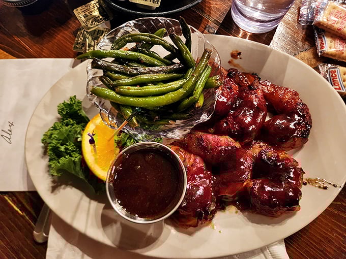 These BBQ ribs don't just fall off the bone&mdash;they practically leap onto your fork. Served with green beans that actually make you want to eat vegetables.