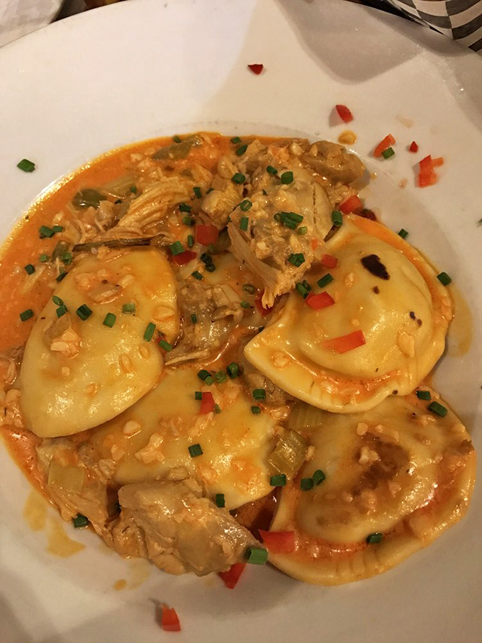 These Buffalo Chicken Pierogies might make you speak in tongues. Eastern European tradition meets American bar food in holy matrimony.