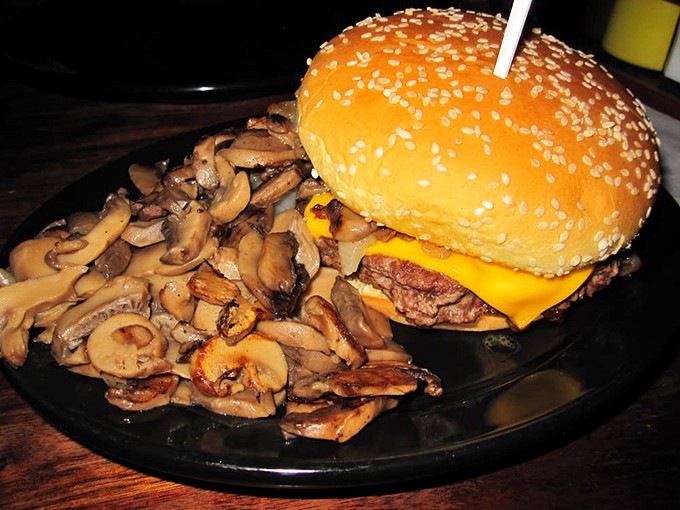 This isn't just a cheeseburger&mdash;it's a masterpiece of melted American cheese and saut&eacute;ed mushrooms that makes you question why you'd eat anything else.