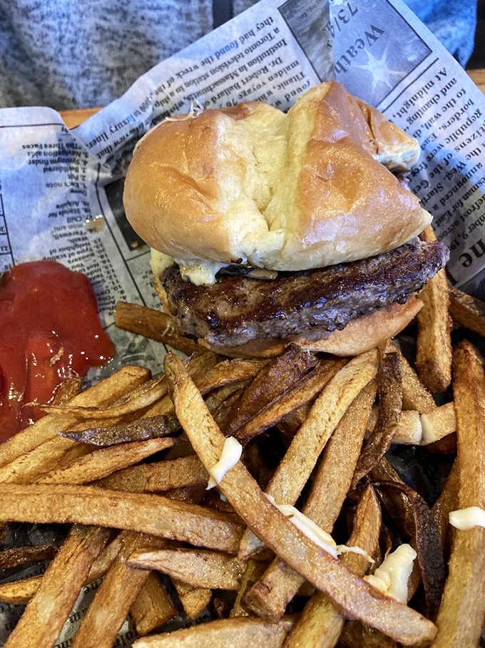 This isn't just a burger&mdash;it's a masterclass in simplicity. Hand-formed patty, perfectly toasted bun, and fries that deserve their own fan club.