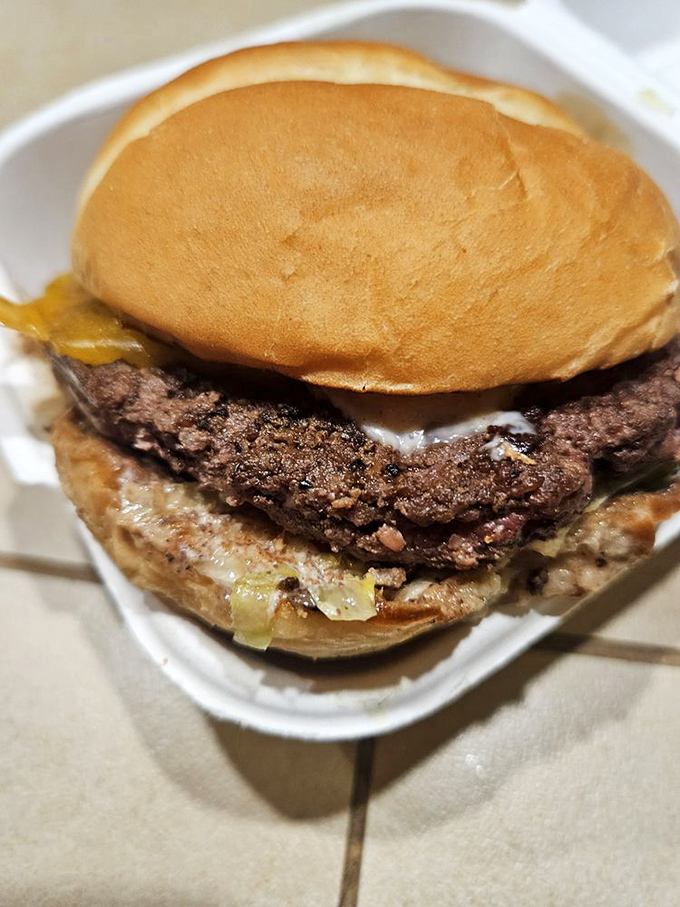 Behold the burger in all its unpretentious glory&mdash;hand-formed patty, melty cheese, and a bun that's somehow both soft and sturdy.