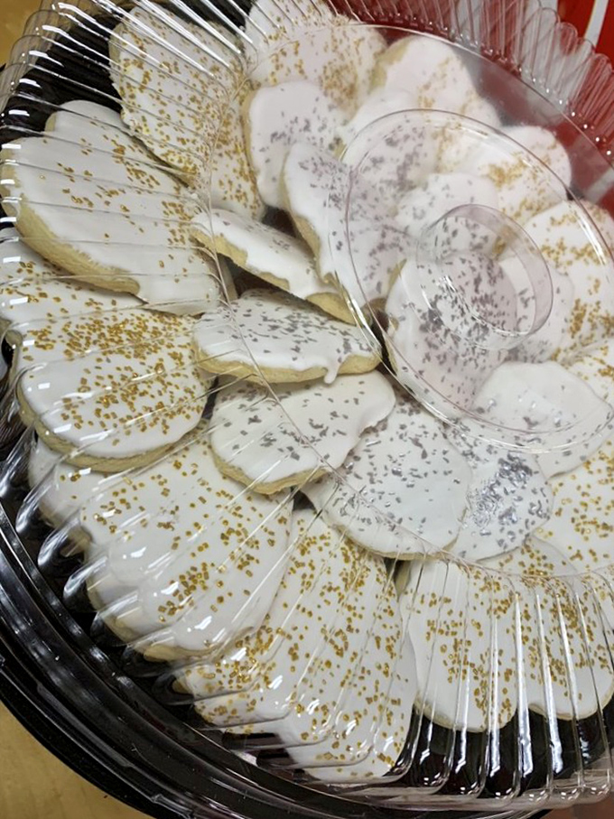 These butter cookies aren't just desserts&mdash;they're edible works of art with golden sprinkles that catch the light like tiny treasures.