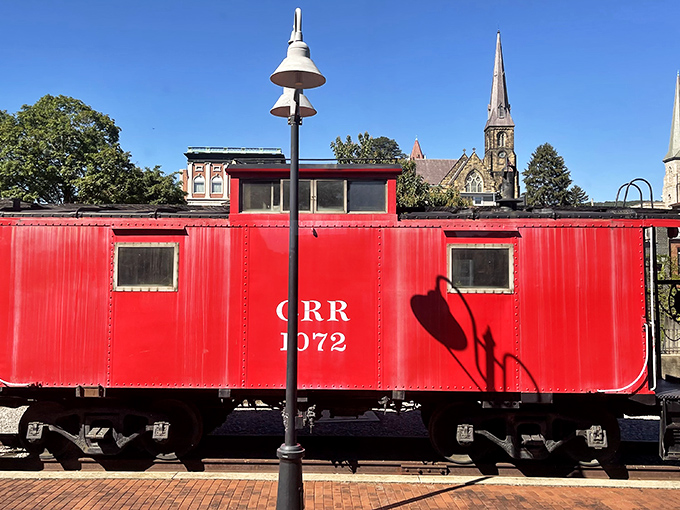 This classic caboose has seen more of America's backroads than your uncle's RV ever will, and it's got stories.