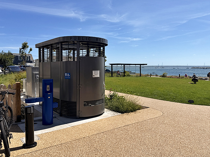 Modern conveniences meet harbor views&mdash;because even paradise needs functional facilities with a waterfront perspective.