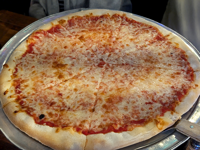Behold pizza perfection&mdash;a golden ratio of cheese to sauce that would make Leonardo da Vinci weep with mathematical joy.