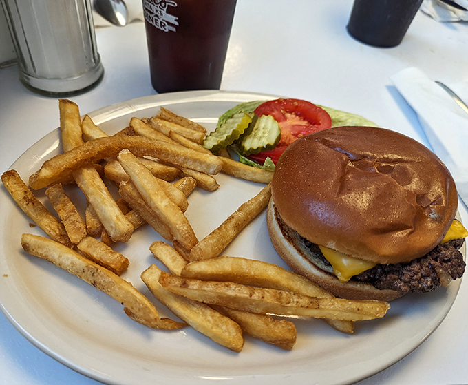 The cheeseburger that launched a thousand road trips. Simple, honest, and perfectly executed&mdash;the way America intended.