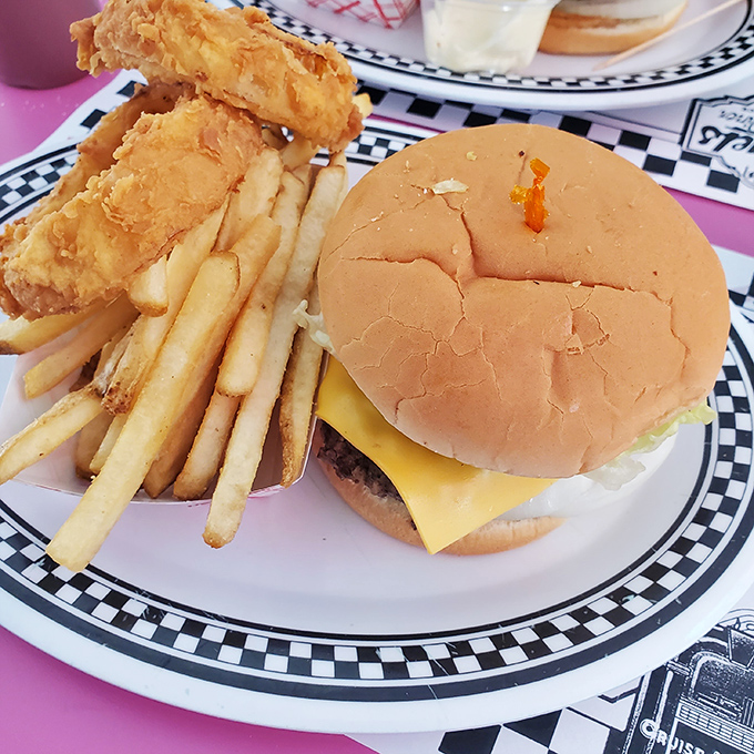 Behold the cheeseburger that'll make you question every dining decision you've made up until this glorious moment arrives.