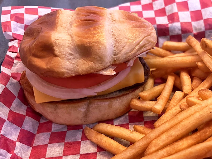 This isn't just a cheeseburger&mdash;it's edible architecture where each layer plays its part in a symphony of savory satisfaction.