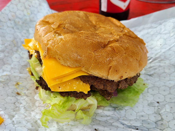 Behold the classic cheeseburger that's launched a thousand local legends and converted countless vegetarians back to the dark side.