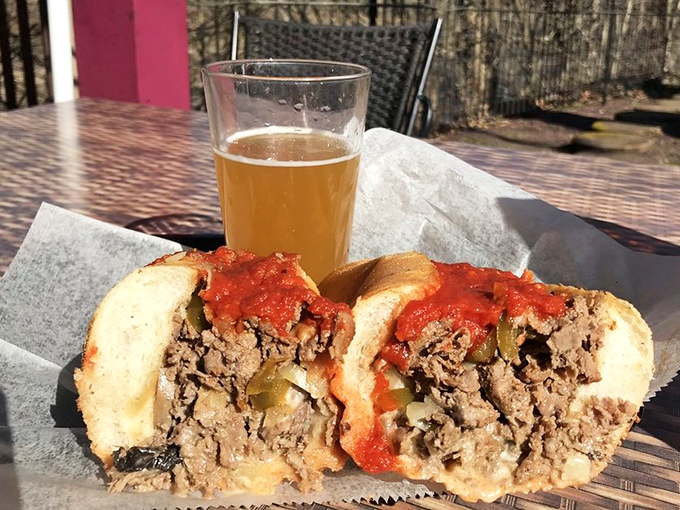 This isn't just a cheesesteak&mdash;it's edible architecture, where every bite delivers the perfect balance of meat, cheese, and those magical green peppers.