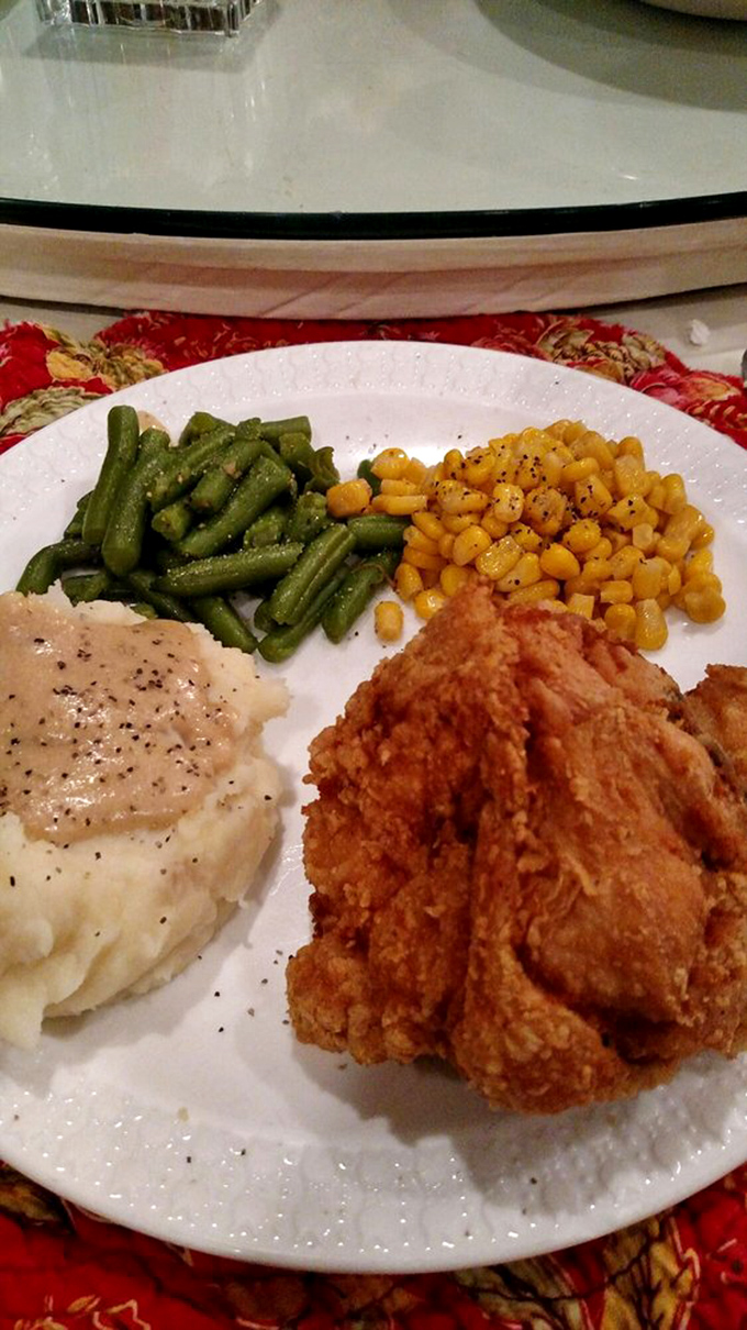Golden-brown fried chicken that makes Colonel Sanders look like an amateur, served with sides that remind you of Sunday dinners at grandma's. 
