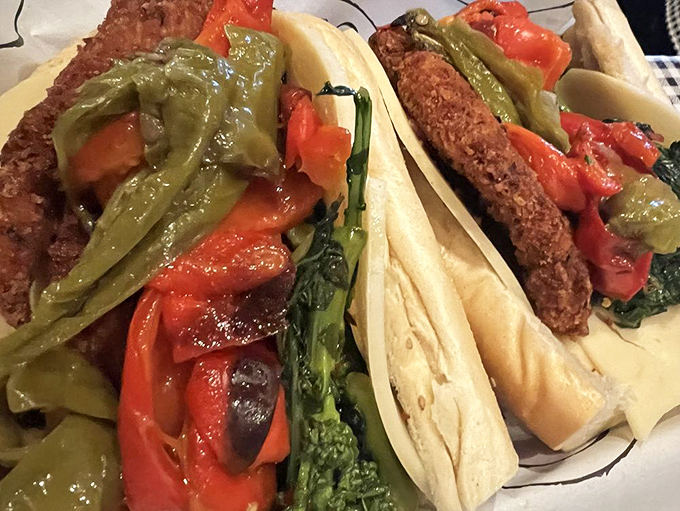 Not all heroes wear capes&mdash;some come between bread with roasted peppers and greens. This sandwich deserves its own theme music.