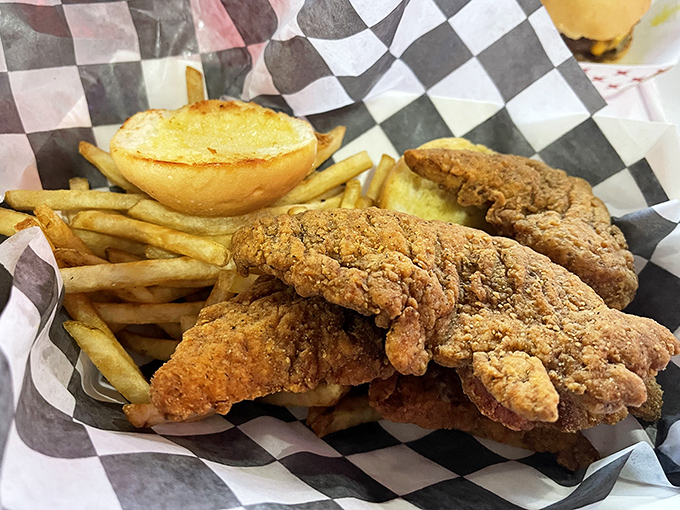 Golden-brown perfection doesn't happen by accident. These chicken tenders have the kind of crunch you can hear three tables away.