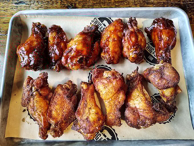 These wings aren't just smoked, they're transformed – the kind that make you temporarily forget table manners exist as you reach for "just one more."
