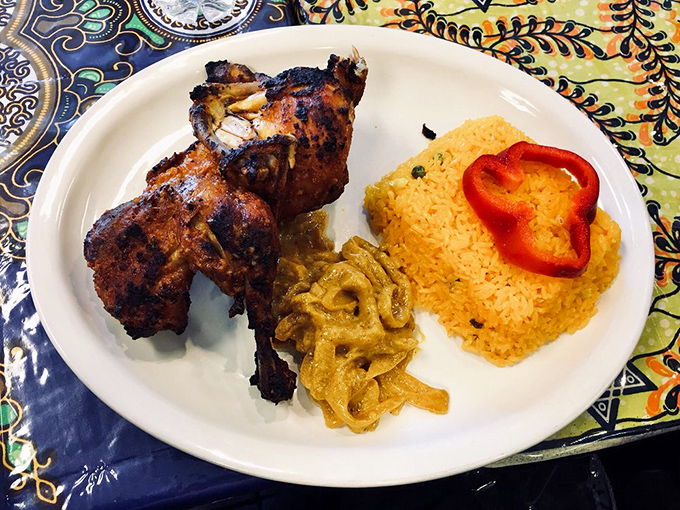 Behold the chicken yassa: tender meat bathed in caramelized onions that'll make you question your previous chicken choices.