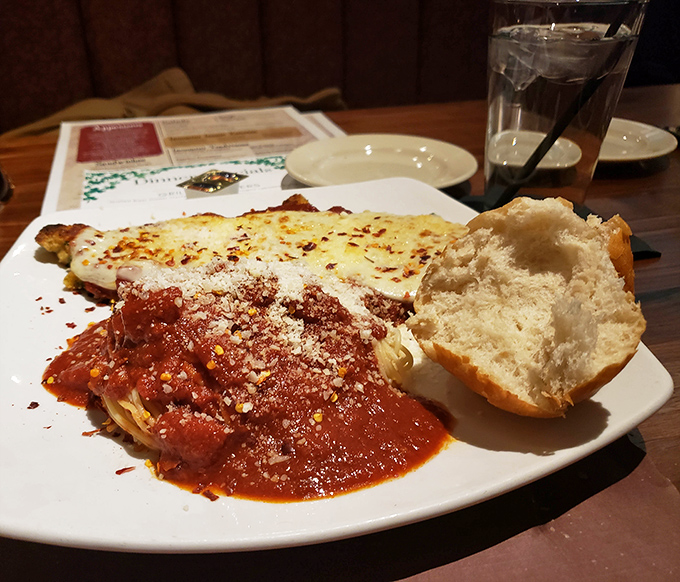 This isn't just pasta with red sauce &ndash; it's a symphony of textures and flavors that makes you understand why people cross state lines for dinner.