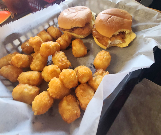 These chicken sliders aren't just appetizers, they're tiny masterpieces of culinary simplicity. Paired with golden tater tots, they're proof that perfection doesn't require complexity.