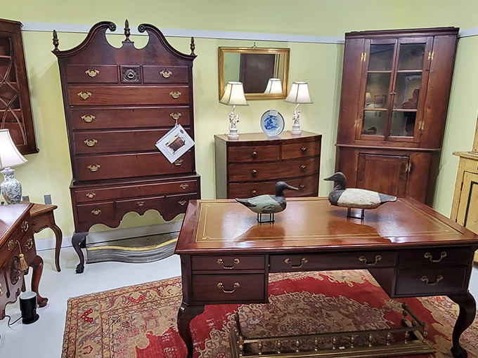 This Chippendale-style desk isn't just furniture&mdash;it's a time capsule where someone once wrote letters by candlelight, balanced ledgers, or perhaps plotted a revolution.