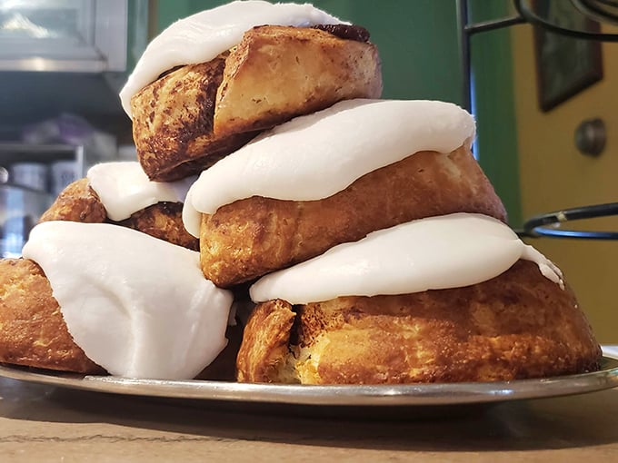 These aren't just cinnamon rolls&mdash;they're architectural marvels of pastry engineering, with layers of cinnamon-sugar goodness and icing that doesn't so much drizzle as cascade.